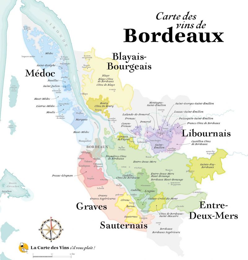 Le Guide Complet des Vins de Bordeaux | La Carte des Vins s'il vous plaît
